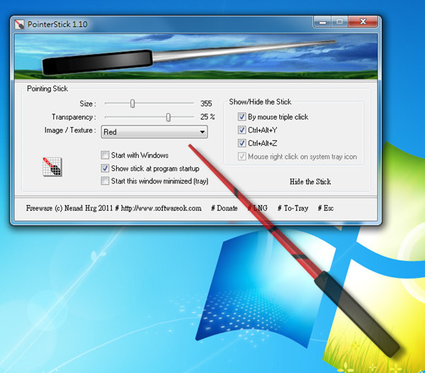 滑鼠指標《PointerStick》簡報、教學專用的虛擬簡報指示棒 | 就是教不落 - 給你最豐富的 3C 資訊、教學網站